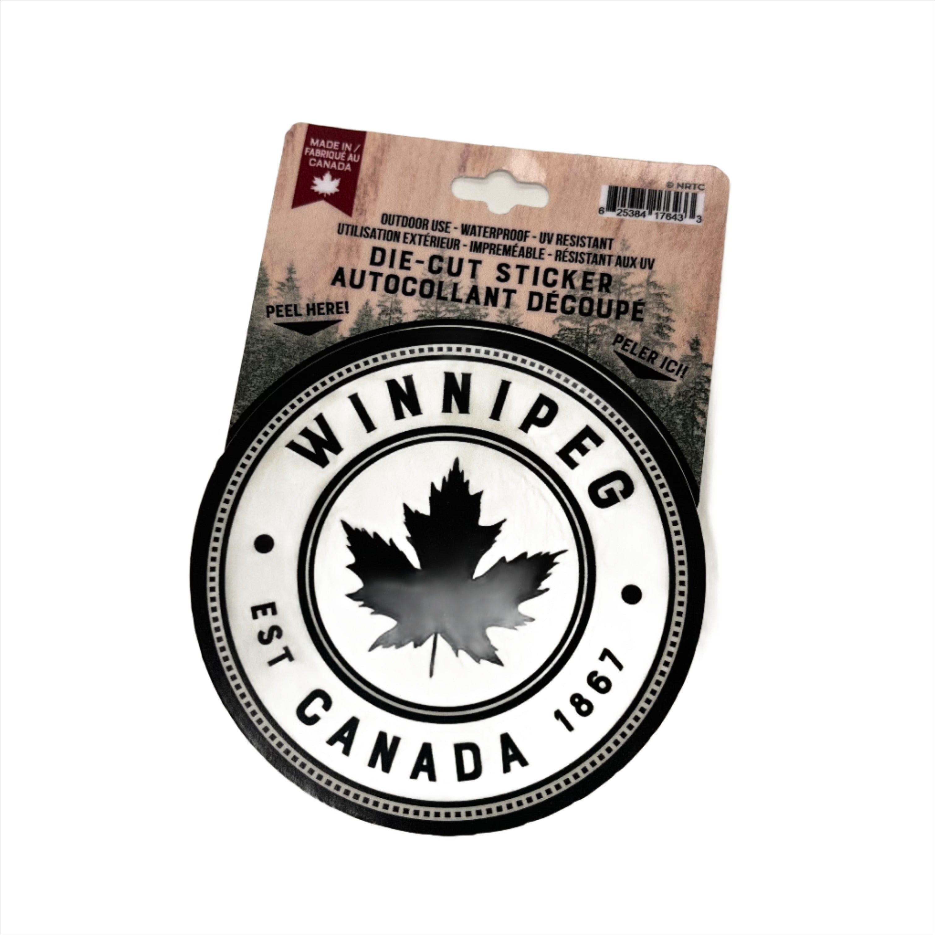 WINNIPEG MAPLE LEAF STICKER – Oh Canada WPG