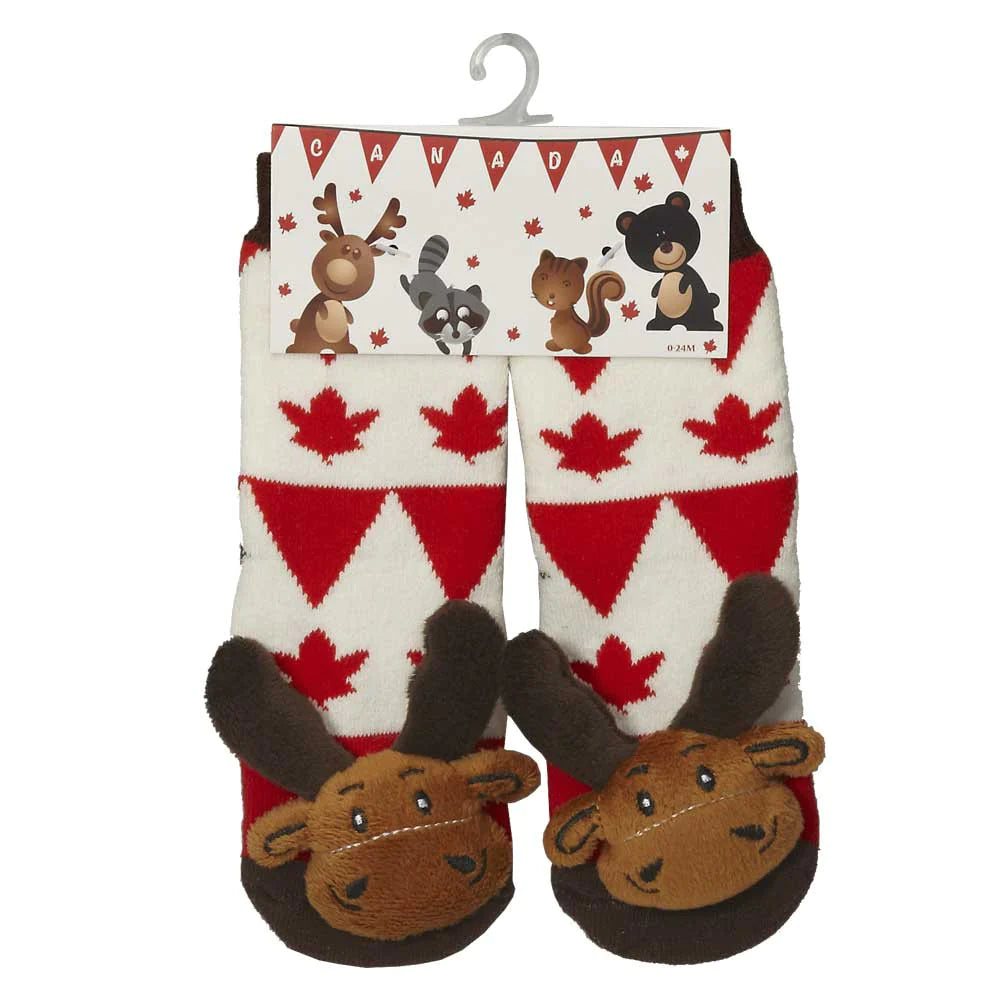 PLUSH MOOSE SOCKS – Oh Canada WPG