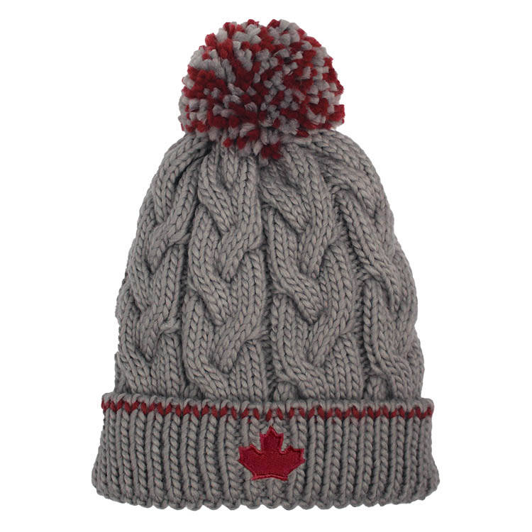 CABLE KNIT MAPLE LEAF TOQUE – Oh Canada WPG