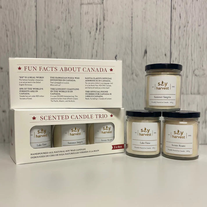 CANADA TRIO PACK CANDLES – Oh Canada WPG