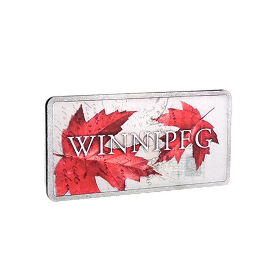 WINNIPEG MAPLE LEAF MAGNET – Oh Canada WPG