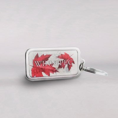 WINNIPEG MAPLE LEAF KEYCHAIN – Oh Canada WPG