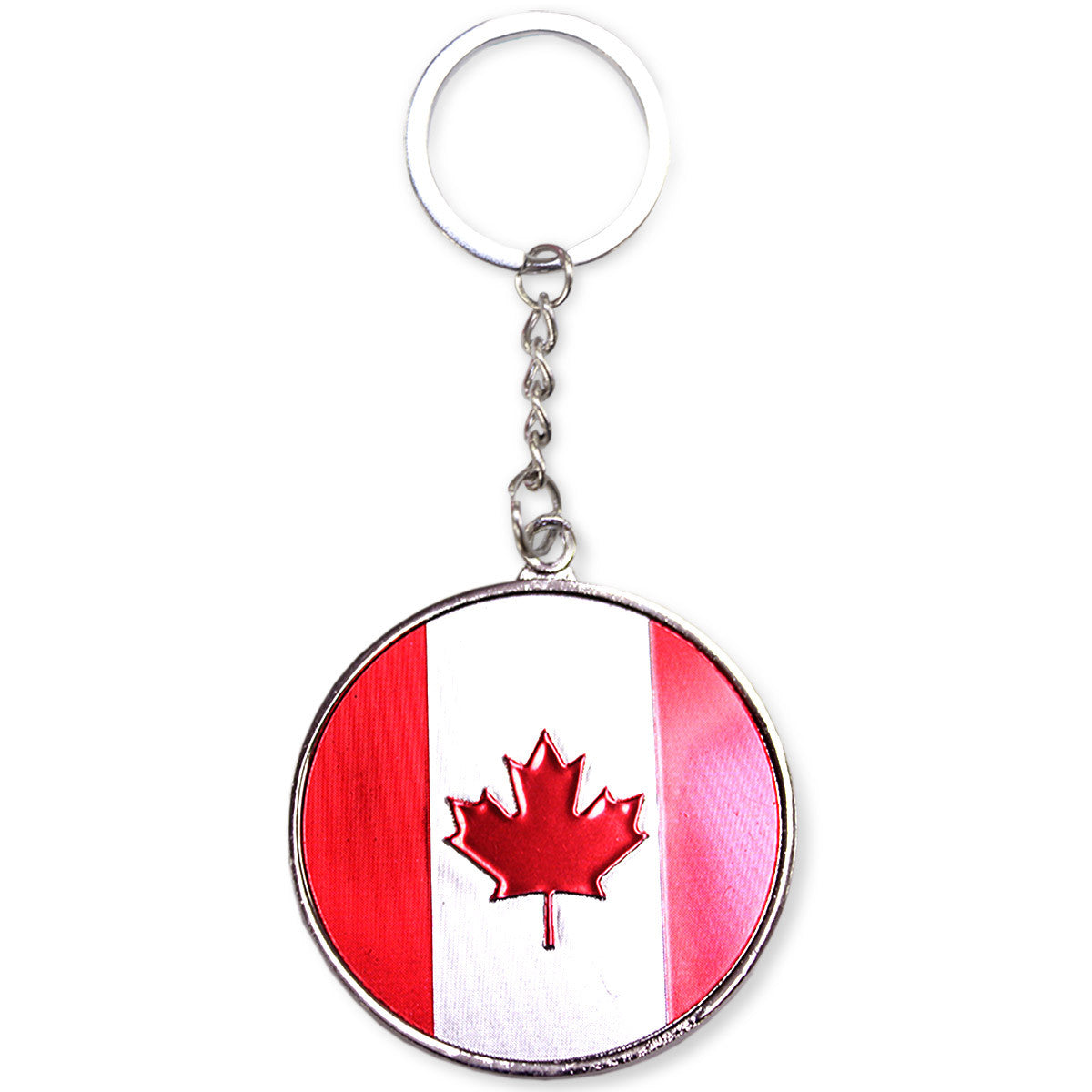CANADA FLAG CIRCLE KEYCHAIN – Oh Canada WPG
